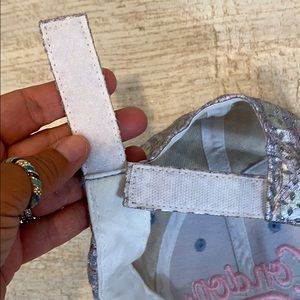 Accessories | London Embroidered Silver Sparkle Cap Baseball Hat | Poshmark